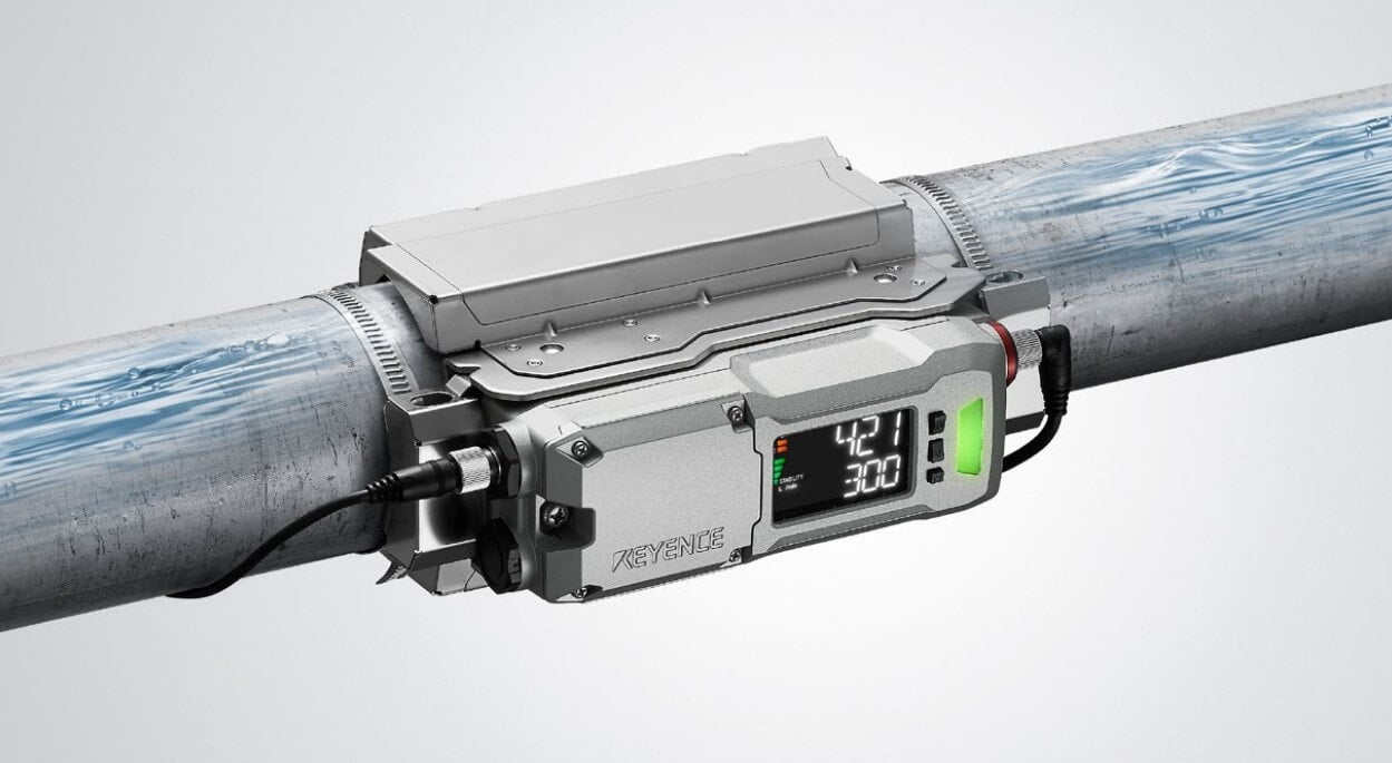 Keyence FD-R Series Clamp On Ultrasonic Water Flow Meter