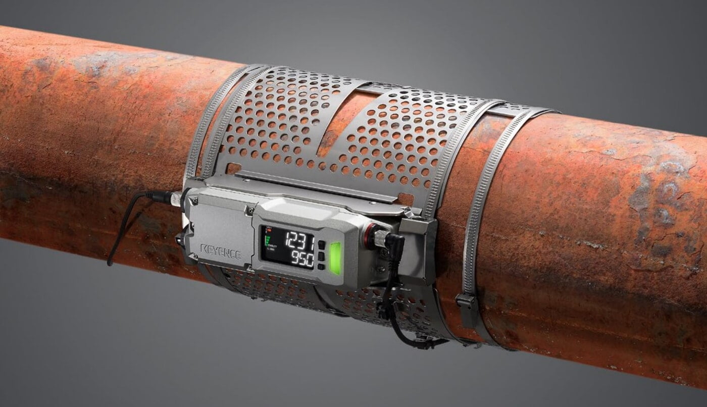 Keyence FD-R Series Clamp On Ultrasonic Water Flow Meter